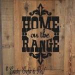 Home On The Range Vinyl Wall Art on Luulla