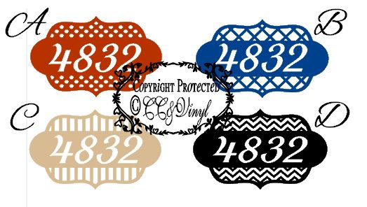 Chevron Mailbox Decal on Luulla