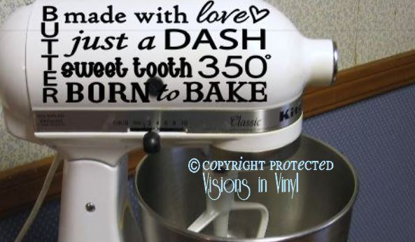 Kitchen Mixer Decal on Luulla