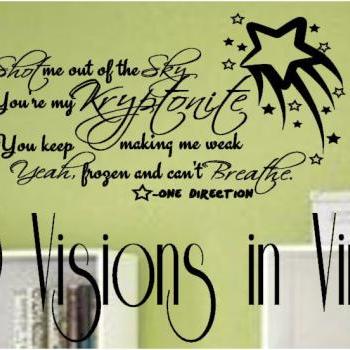 Kryptonite One Direction Decal on Luulla