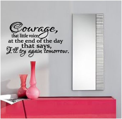 Courage Vinyl Decal on Luulla